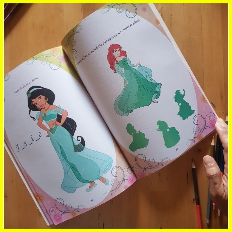 Disney Princess Jumbo Coloring and Activity Book Ages 3+ | Shopee ...