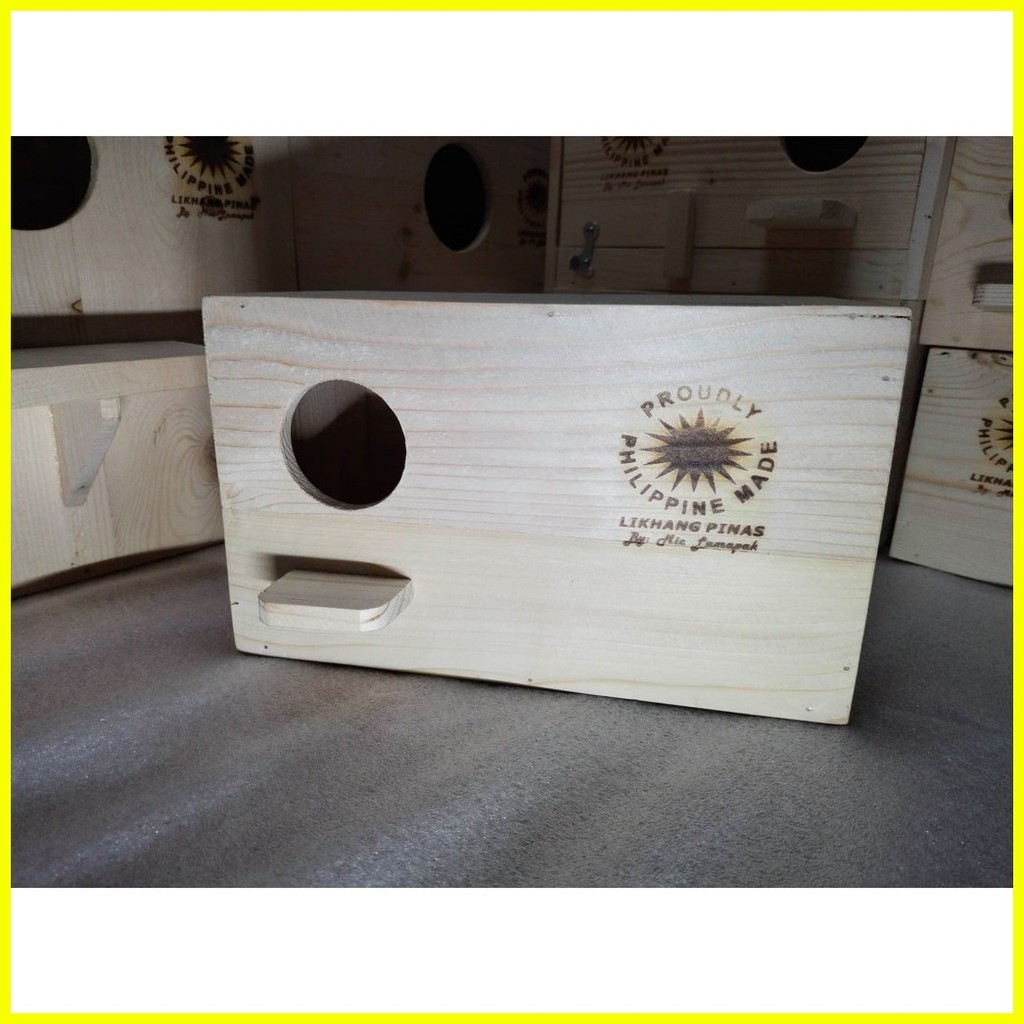 Wooden Birds Nest Box 6 x 6 x 10 inches | Shopee Philippines