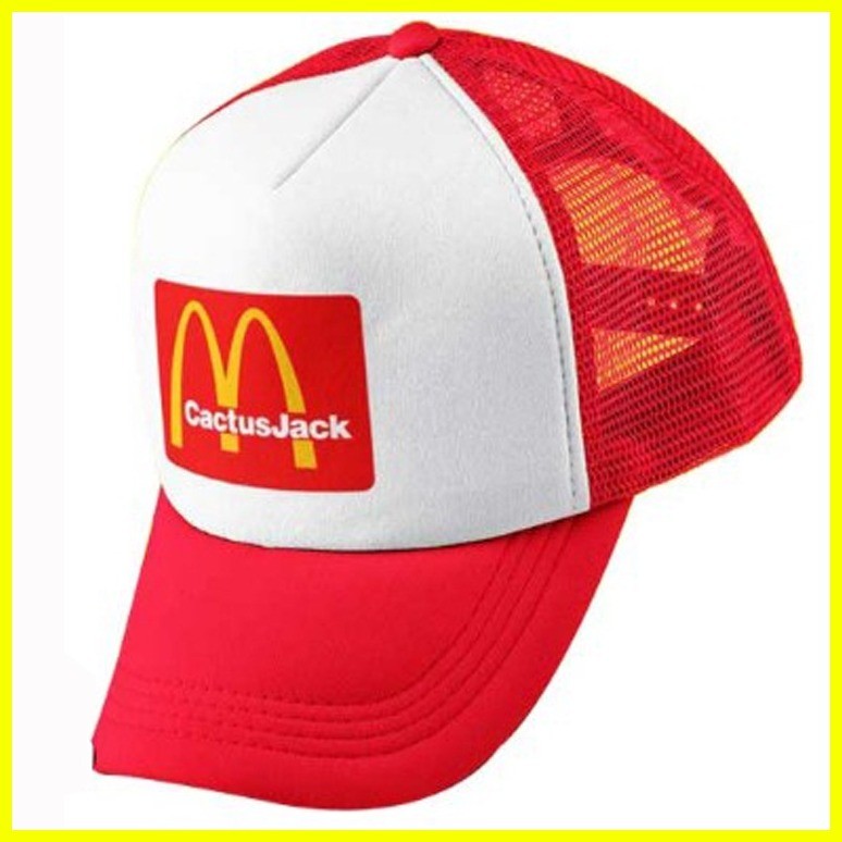 Mc donalds Mcdonalds McDo Mc Do Logo Cactus Jack Snapback Trucker Net ...