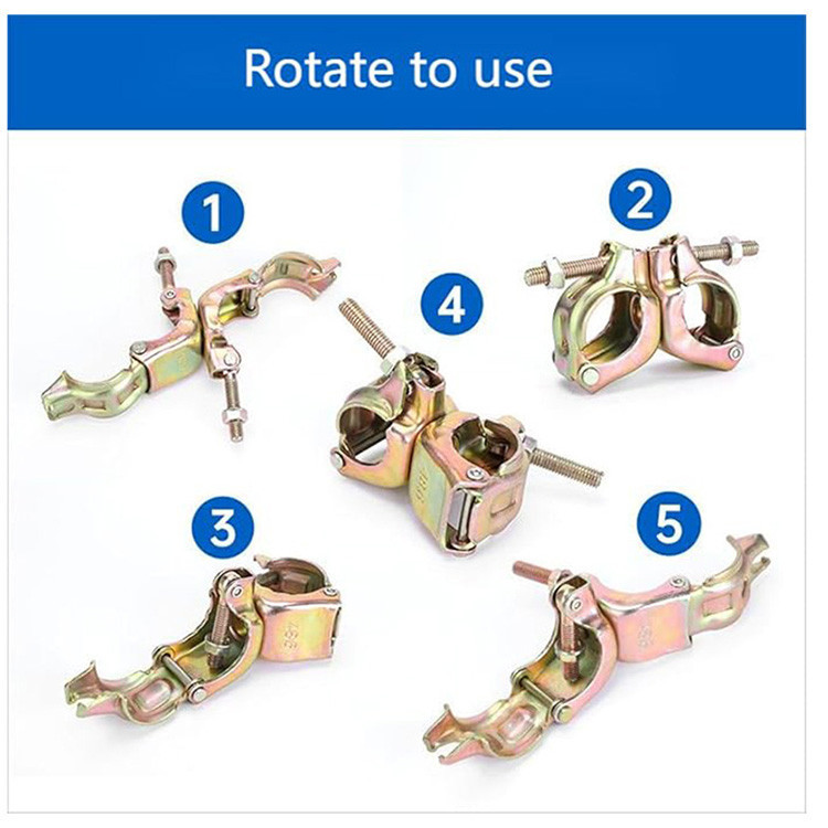 （Fast&COD）（1PCS）Scaffolding Clamp Thicken 1-1/2 Inch Swivel/Fixed Clamp ...
