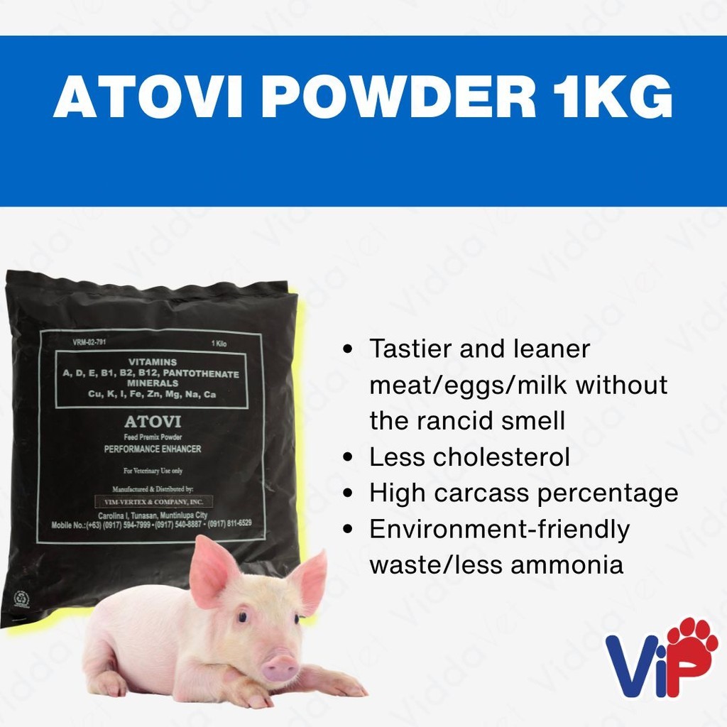 Atovi 1kg premix powder Higher production rate of Animals | Shopee ...