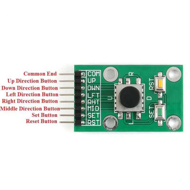 Five Direction Navigation Button Switch Module For MCU Game 5D Rocker Joystick Independent ...