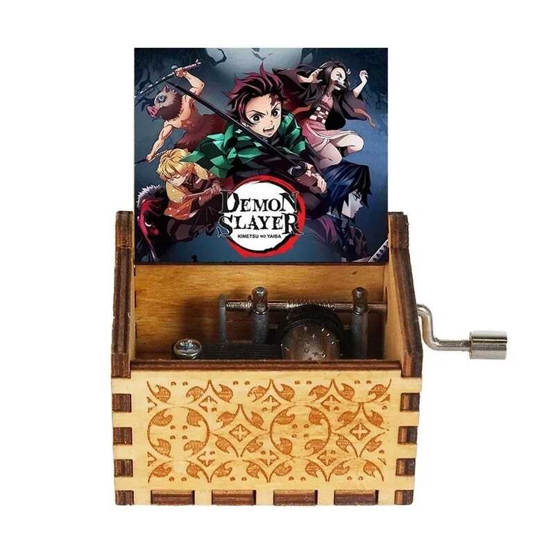 Anime Kimetsu No Yaiba Hand-Operated Music Manga Demon Slayer Wooden ...