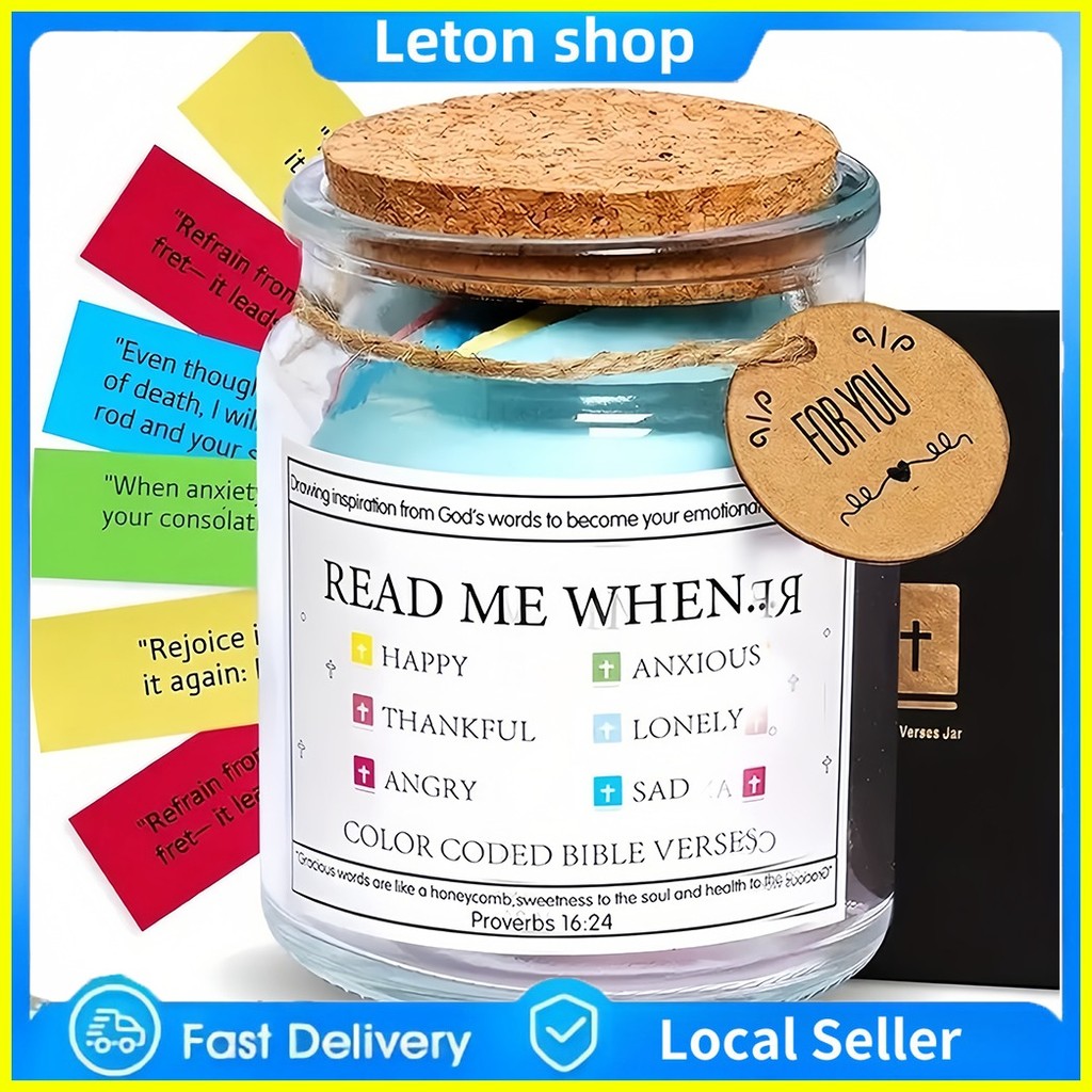 Bible Verses In A Jar for Emotions and Feelings, Spiritual Christian ...