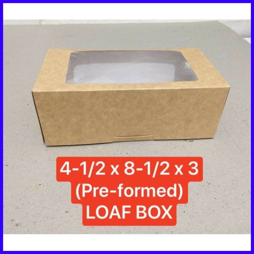 Fpt Boxes Loaf Box / Banana Cake Box Size 4.5x8.5x3 Inches white and ...