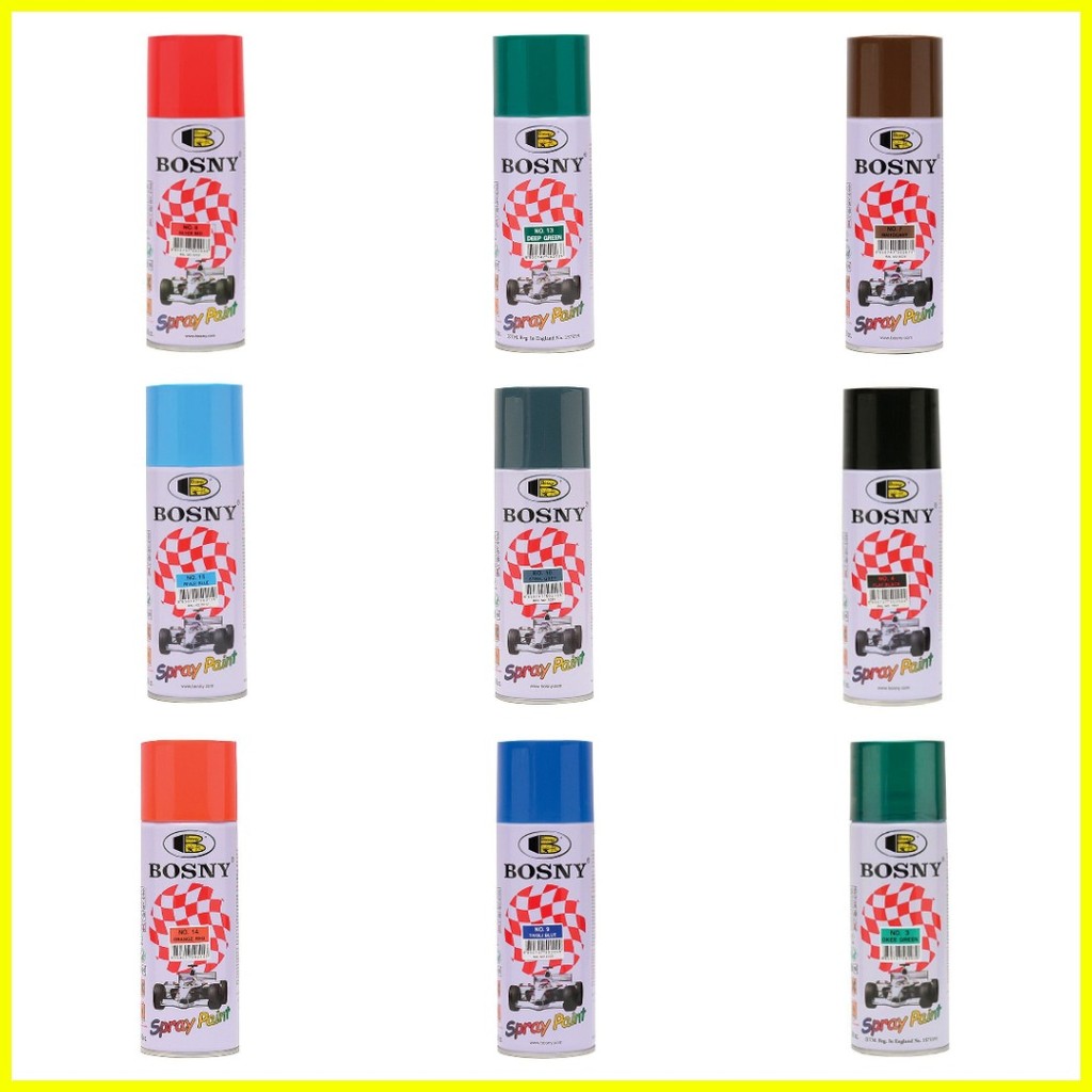 BOSNY 100% Acrylic Spray Paint 400cc | Shopee Philippines