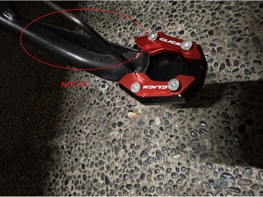 Side stand shoe Honda click Click 125i/150i V3 V2 V1 Motorcycle CNC ...
