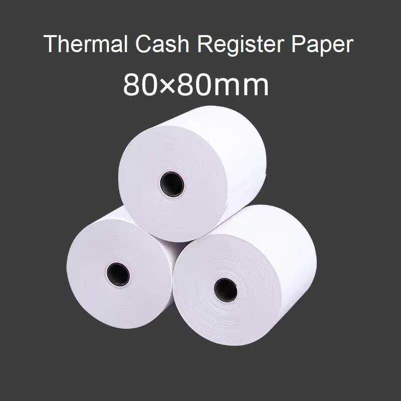 2 Rolls Thermal Roll 80x80 Supermarket cashier 80mm food takeout ...