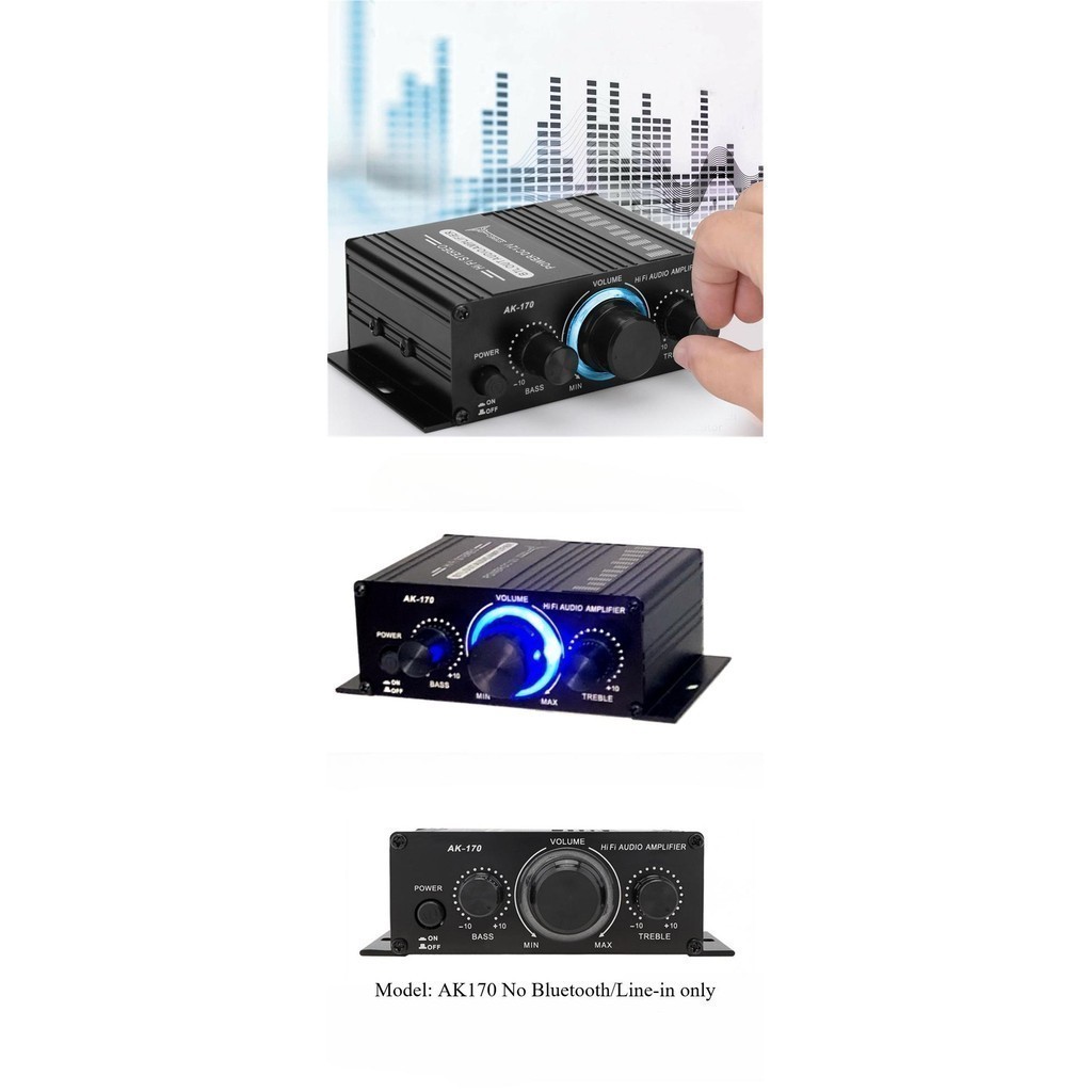 400w High Power Stereo Audio Amplifier Portable Speaker Amplifier ...