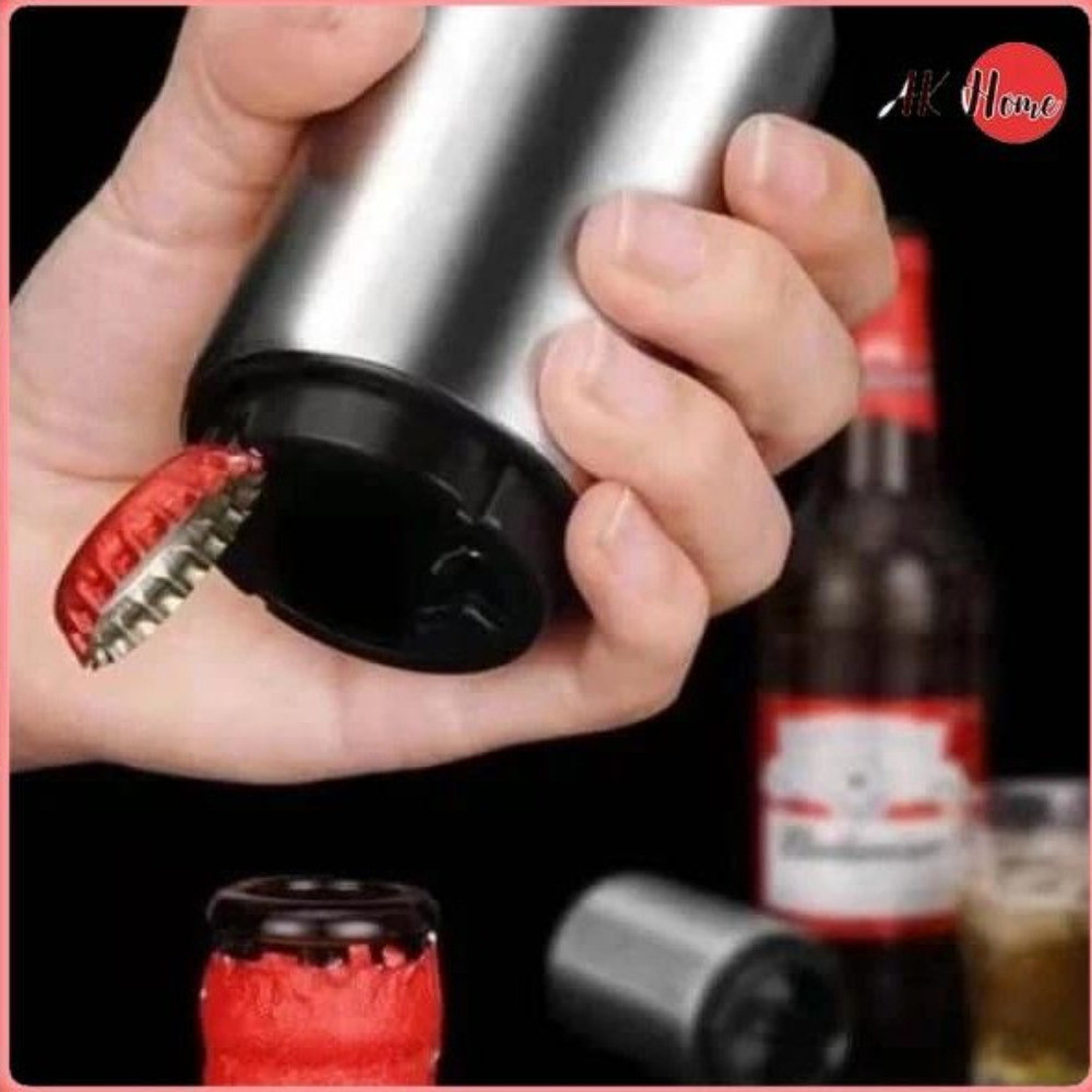 Creative Beer Bottle Opener Kitchen Magnetic Automatic Pressure Cap ...