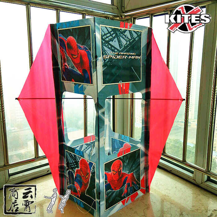 American X-KITE Spider-Man Plastic 3D Children's Cartoon Kite with Rod ...