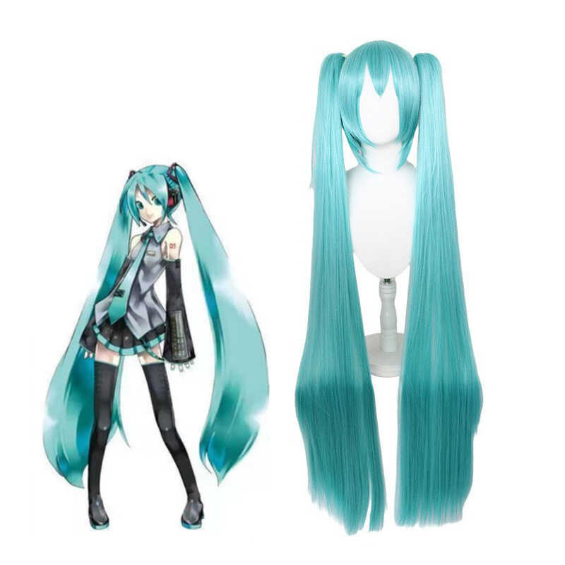 VocAloid e63 aqua blue Hatsune Miku Miku wig Hatsune Miku wig cosplay ...