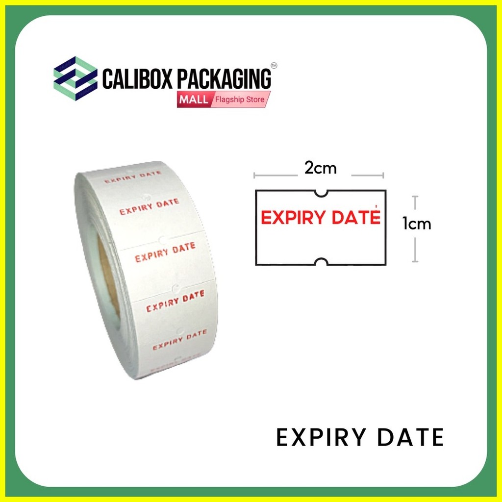 Calibox Packaging Date Tag Label, Best Before Sticker, Expiry Date ...