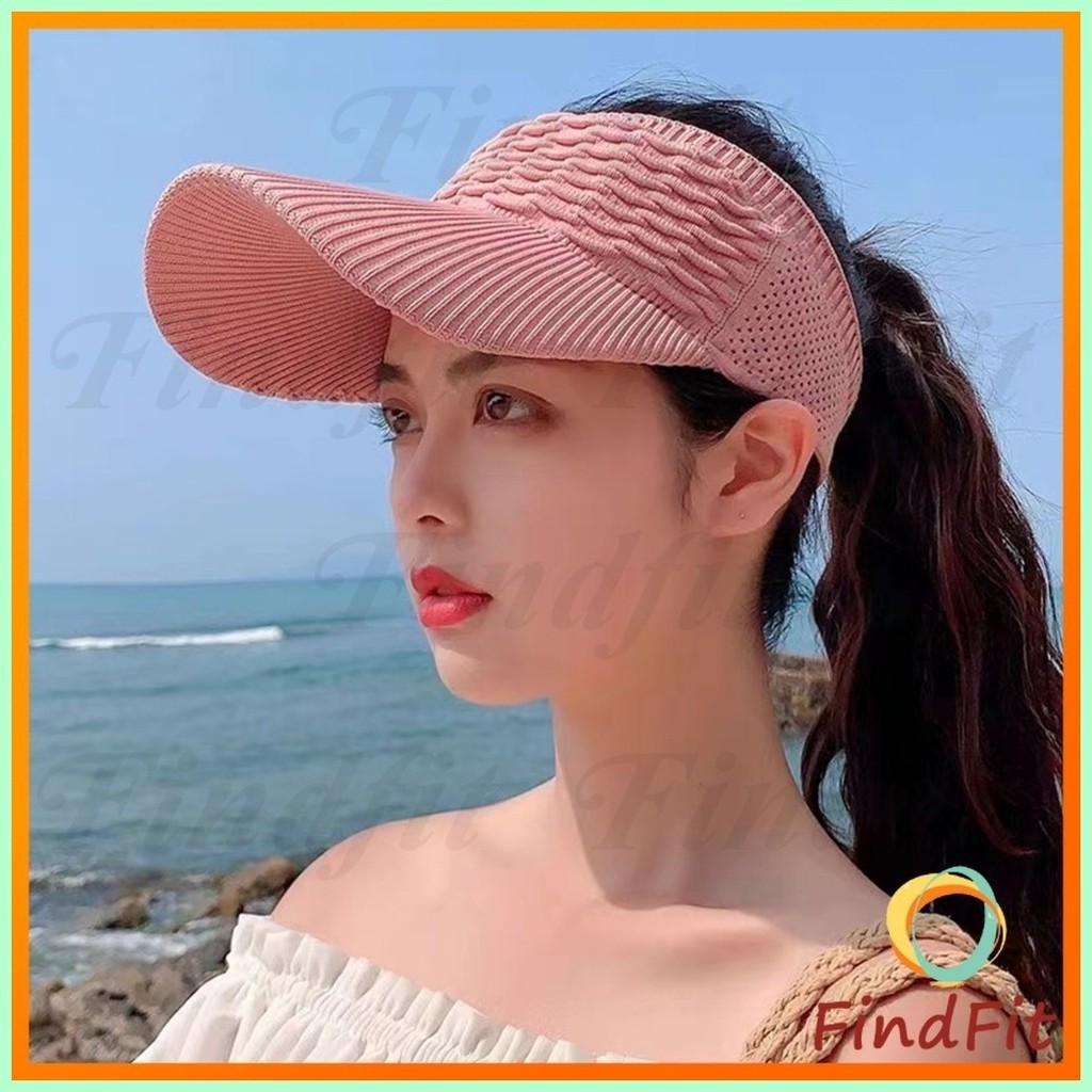 ⋡ ⊩ FindFit Women Summer Outdoor Beach Sunscreen Knitted Sun Hat ...