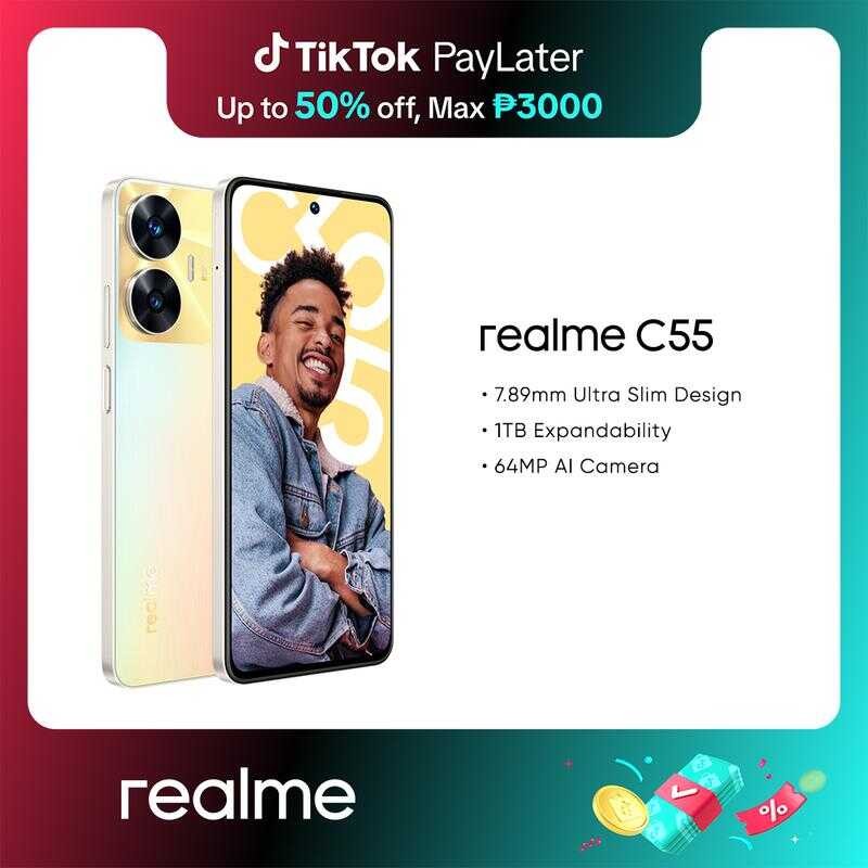 realme C55 (8GB RAM + 256GB ROM) 7.89mm Ultra Slim design, 1TB ...