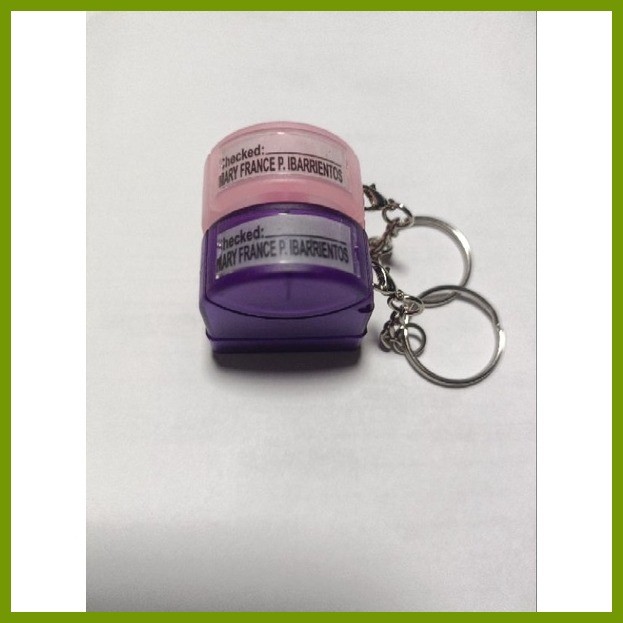 personalized rubber stamp self ink 10x28mm mini | Shopee Philippines
