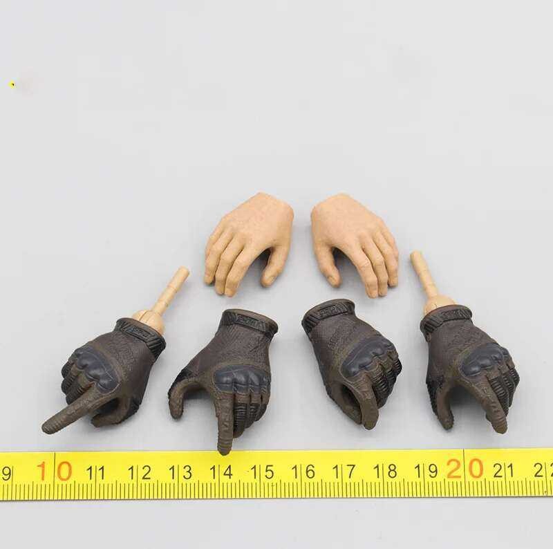 1/6 Scale British SAS Special Forces Snipers' Hand Types Hand Gloves ...