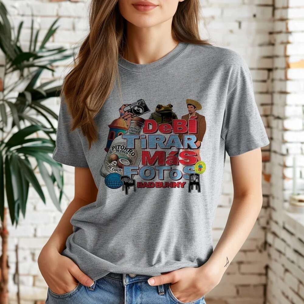 Dtmf Bad Bunny top tees girl Vintage streetwear women hip hop top tees ...