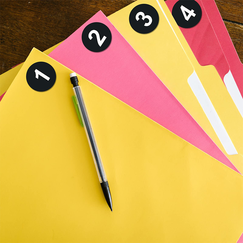 10pcs 1 to 50 Number Stickers Consecutive Number Stickers Waterproof ...