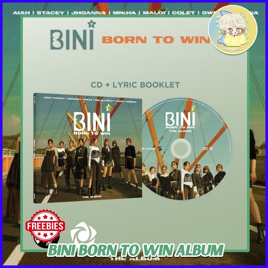 BINI Born To Win Physical Album with Photocard [SEALED & PRE-ORDER ...