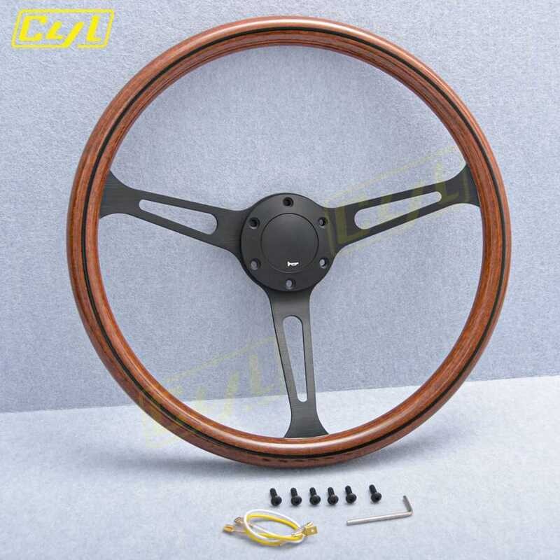 15Inch 3 9 380Mm Universal Classic Wood Style Steering Wheel Vintage ...