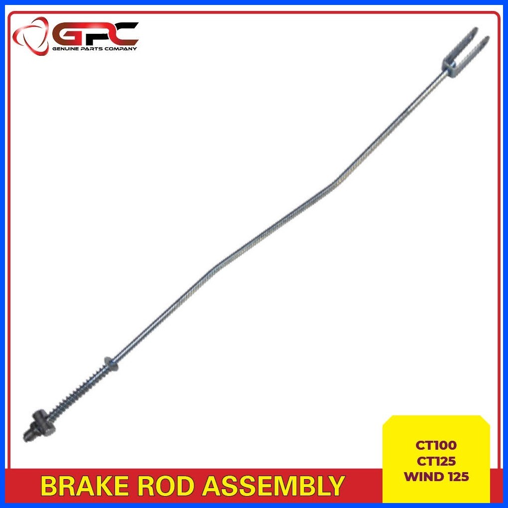 ️ Kawasaki CT100, CT125, Wind 125 GPC Brake Rod Assembly (with Nut ...