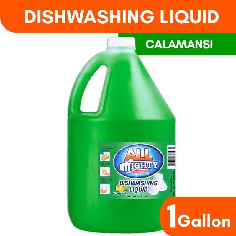 1 GALLON - All Mighty Dishwashing Liquid Calamansi (All Dwl Green ...