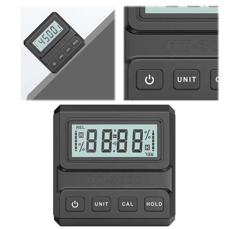 F7 Digital 1 Protractor 4*90° Angle Finder Gauge With Magnetic Base ...