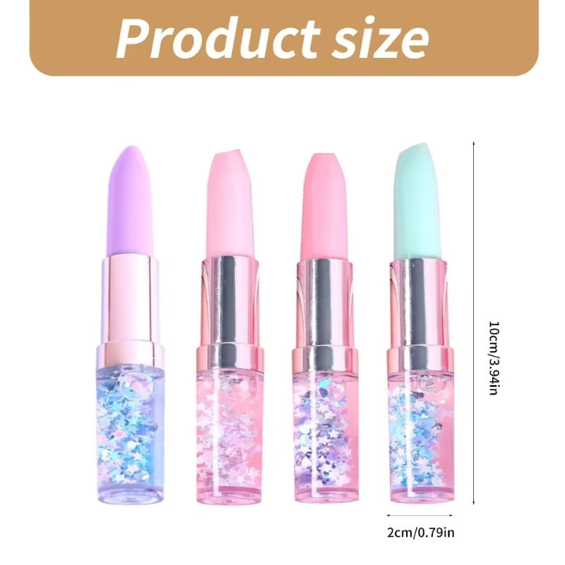 Ins Girl Lipstick Gel Pen Quicksand Novelty Liquid Glitter Signature ...
