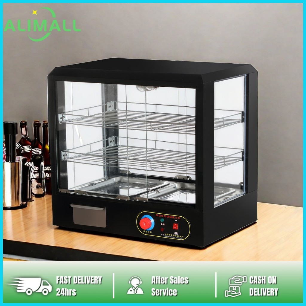 Food Heating and Insulation Cabinet Heavy-duty Glass Display Warmer ...