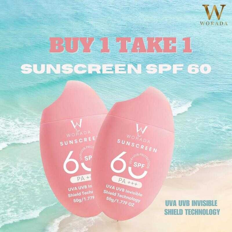 [Fda Approved] BUY 1 TAKE 1 WORADA SUNCREEN Spf60+++ Sunblock Whitening ...