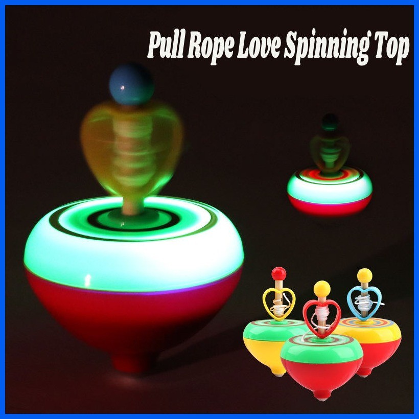 ∏ Spinning Top TORUMPO Pull Wire Gyro Kids Toy Rotating Multicolor ...