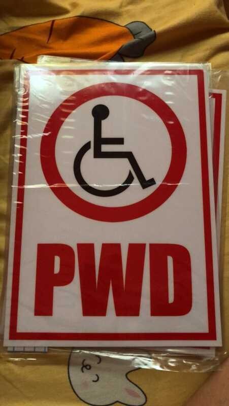 S Patch And Pixels PWD Sign/Priority Lane Laminated/Pvc/Sticker/Metal ...
