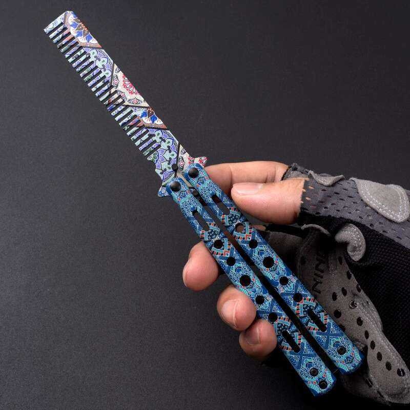German 3D Butterfly Knife Comb Professional CSGO Butterfly Folding ...