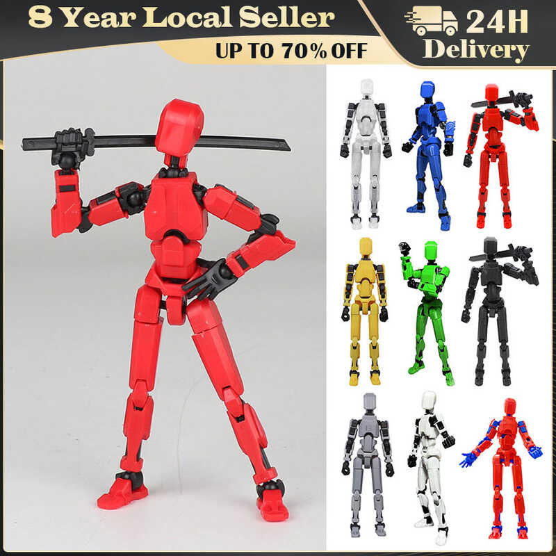 Action Figure Model Mini Action Figure Full Joint Robot Toy Movable Toy ...