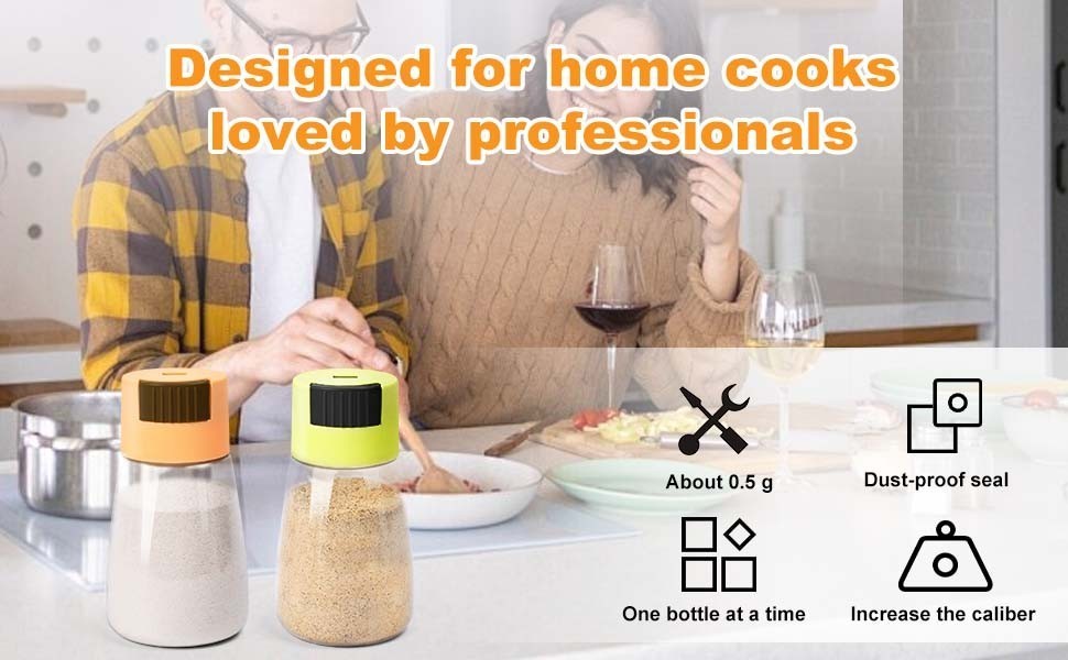 1/3/5Pcs Measurable Control Spice Containers - 0.5g Quantitative ...
