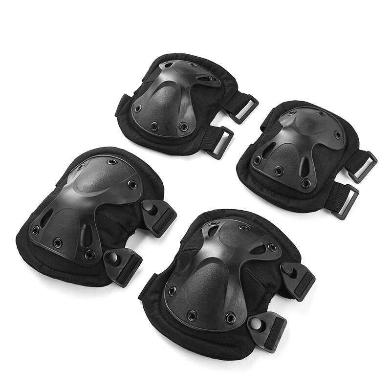 Tactical Knee and Elbow Pads Set for Crawling Training, Hard Shell Four ...