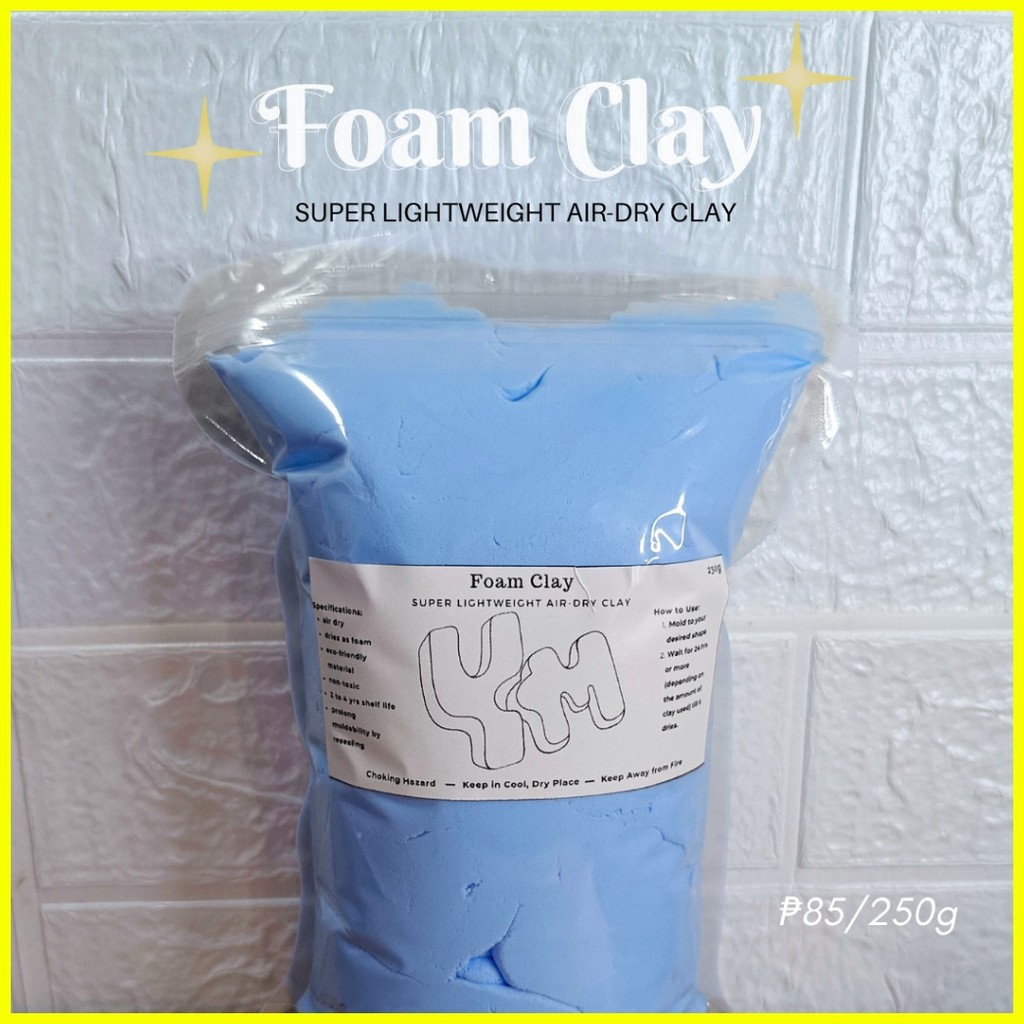 Foam Clay-Super Lightweight Air Dry Clay (250g or 450g) | Shopee Philippines