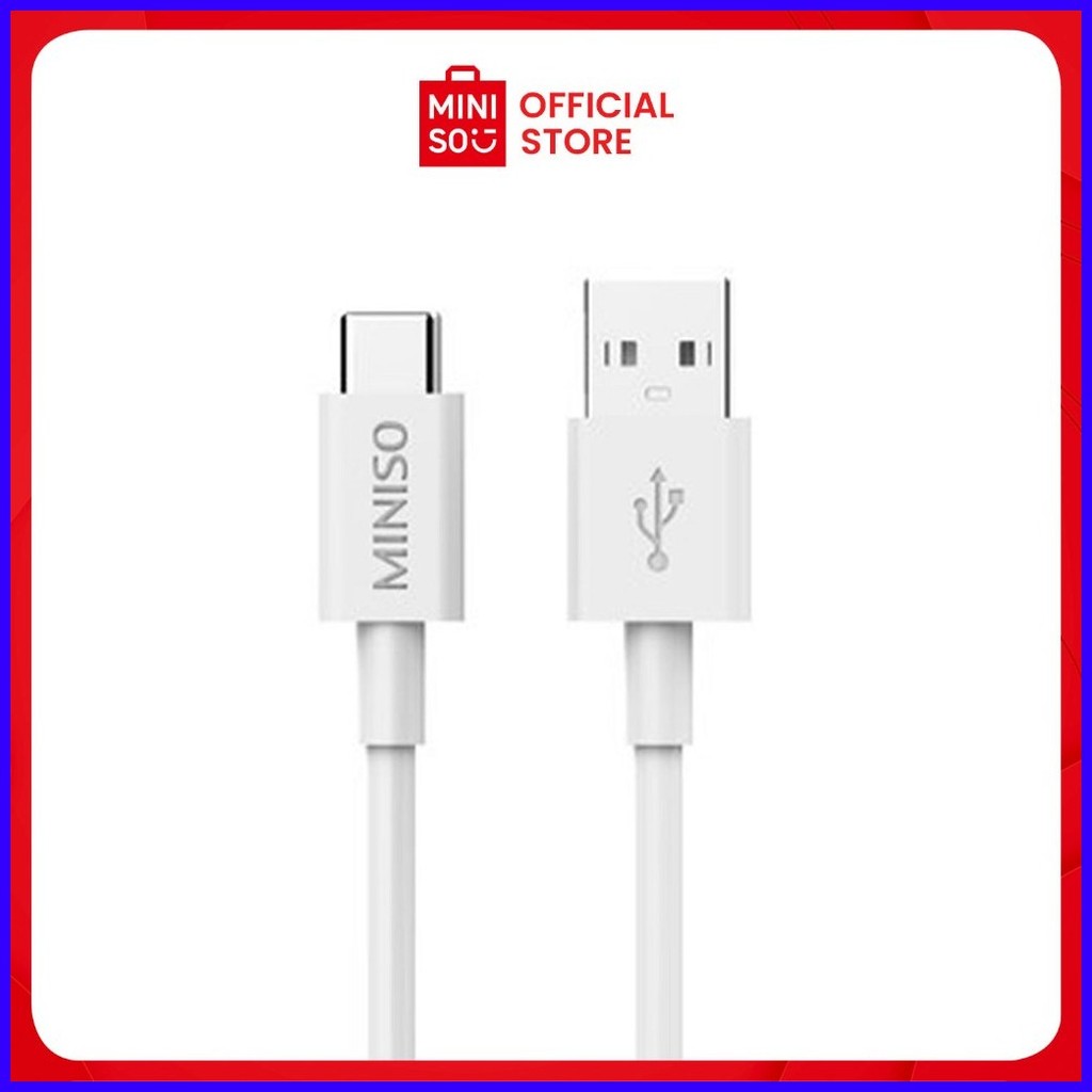 MINISO USB Type-C Data Cable White | Shopee Philippines