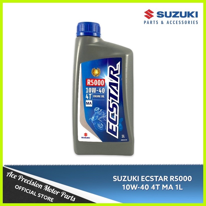 SUZUKI ECSTAR MOTORCYCLE ENGINE OIL MA MB ECSTAR API SL SAE 10W-40 1L ...