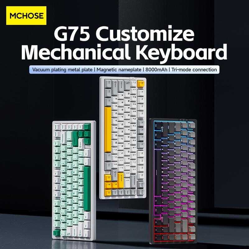 Mechanical Keyboard 75 Percent Layout Best Budget Ergonomic Bluetooth ...