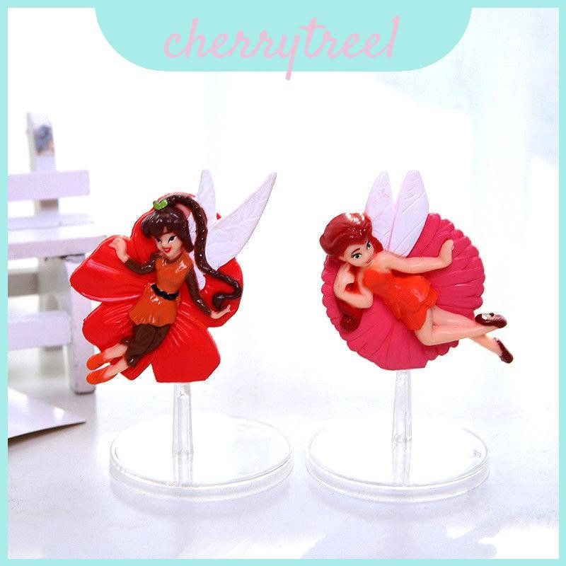 Tinkerbell Beautifully Crafted Fairy Action Figures For Perfect Cake ...