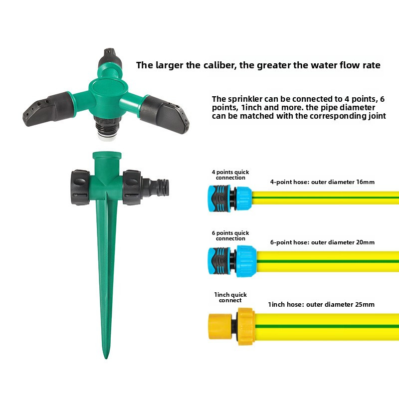 Sprinkler 4-point connector set Water pipe accessories Plastic 4-point ...