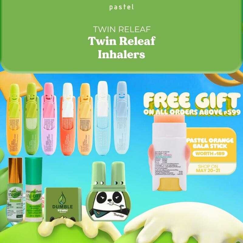 Twin Releaf Inhalers [Pastel, Dumble, Cheraim] F11 | Shopee Philippines