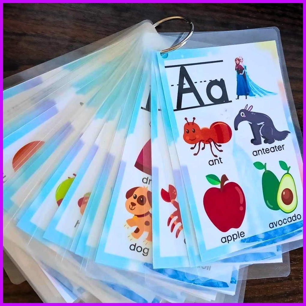 Alphabet Laminated Flashcards Frozen Theme | Shopee Philippines