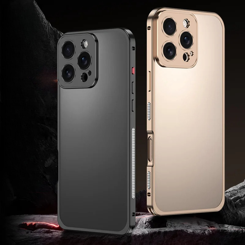 HOCE Aluminum Metal Frame Phone Case For iPhone 16 15 14 Plus 13 12 Pro ...