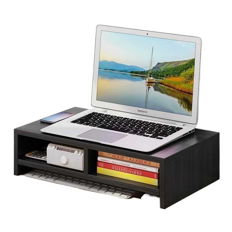 Monitor Desktop Computer Heightening Stand Storage Organizer Office ...