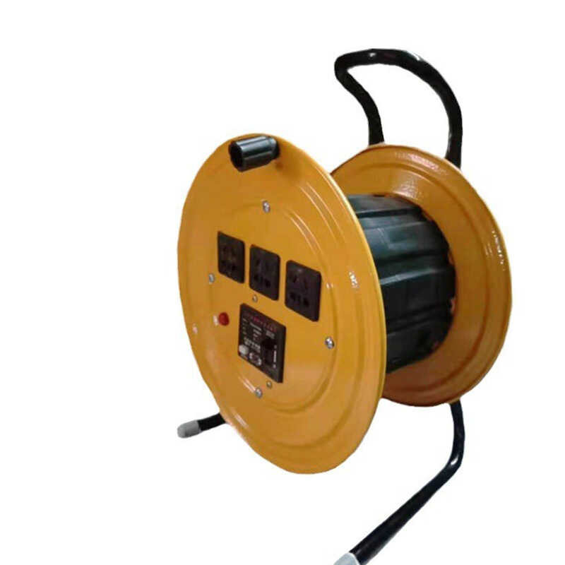 Two Items Yellow Mobile Power Cable Grooving Blade Reel Retractable ...