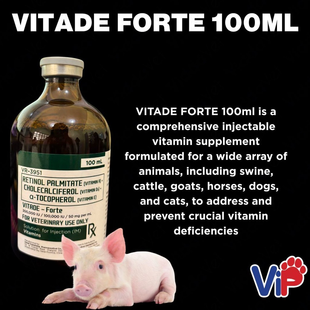 Vitade Forte 100ml Multivitamin & Growth Booster for Poultry and ...