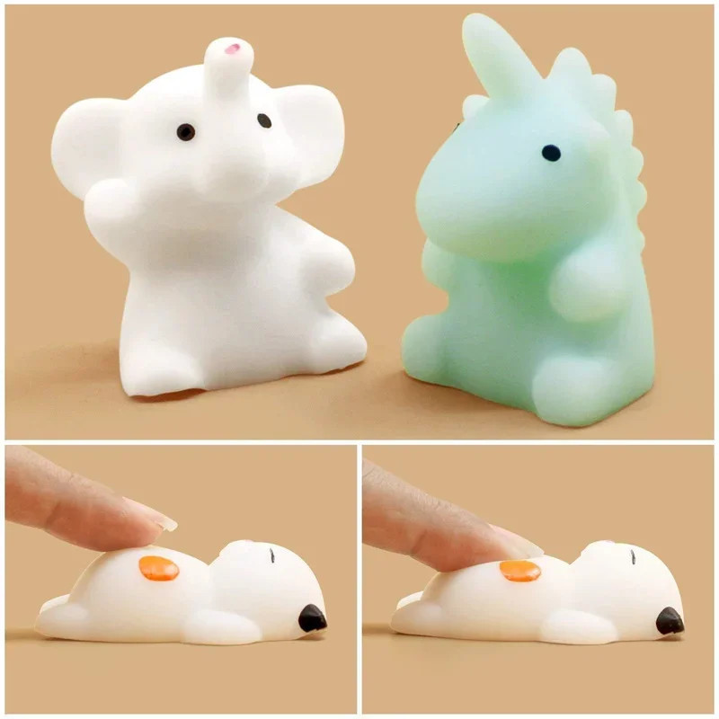 10PCS Squishy Toys Set - Cute Animal Stress Balls, Soft Mochi Sensory ...